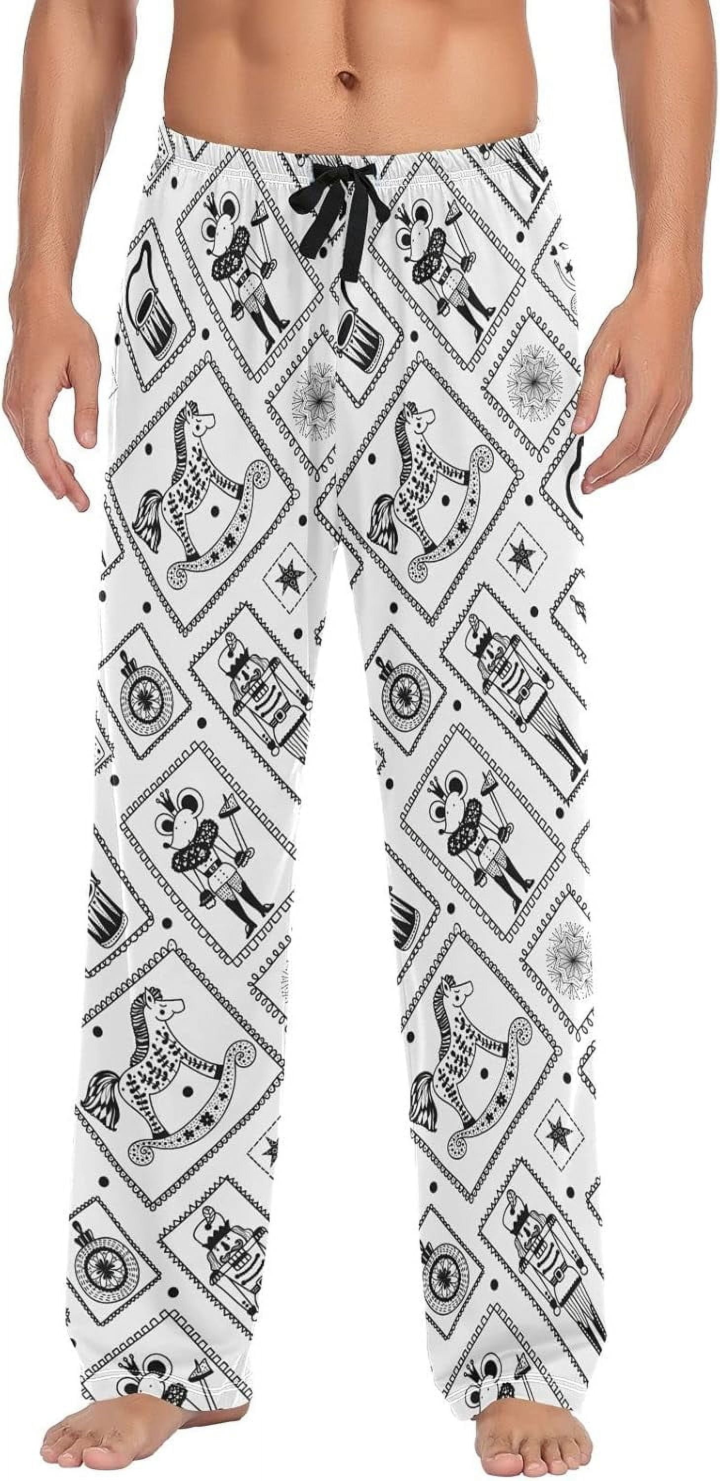 Top-kevin Black Mouse Soldier Pajama Pants Mens Lounge Pants Straight ...