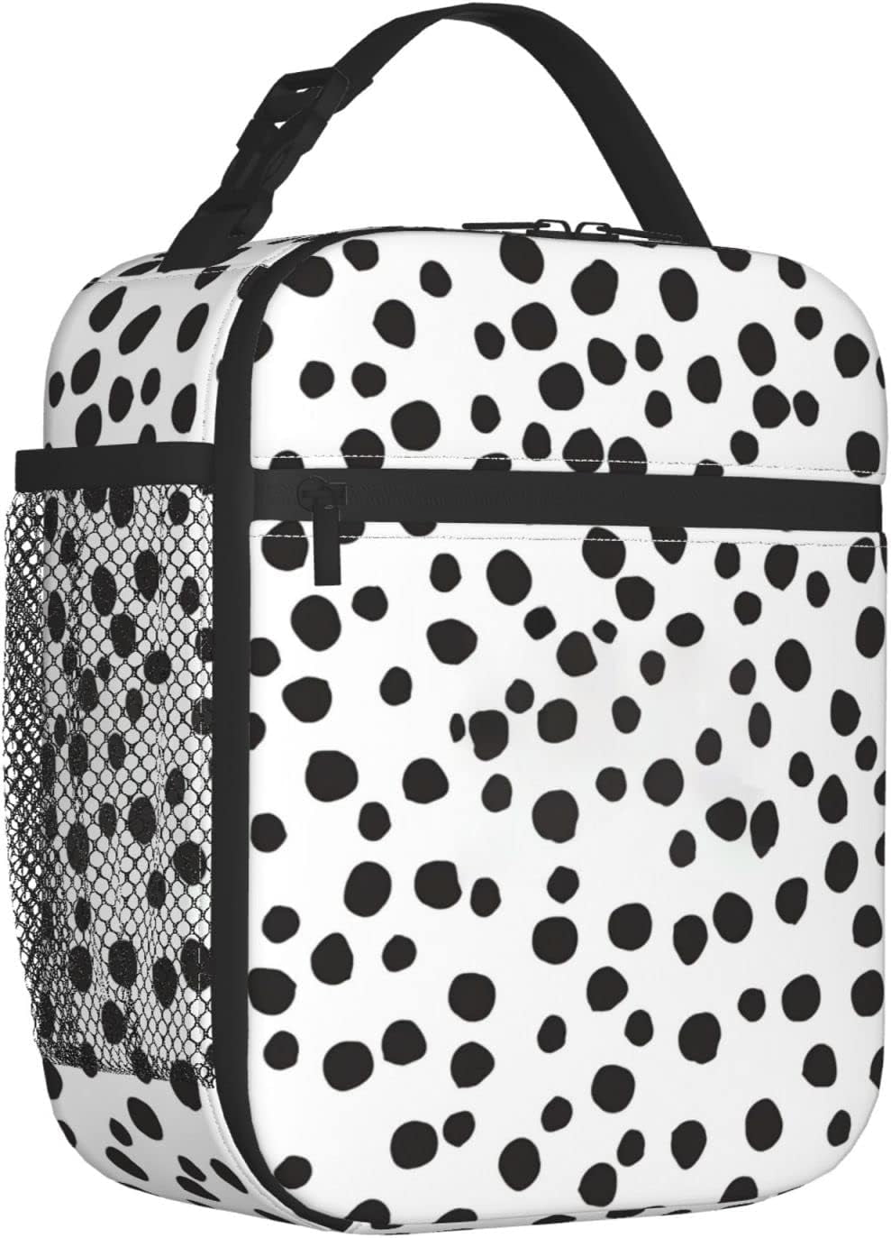 Top-kevin Black Polka Dot Lunch Box Insulated Lunchbox for Men Women ...