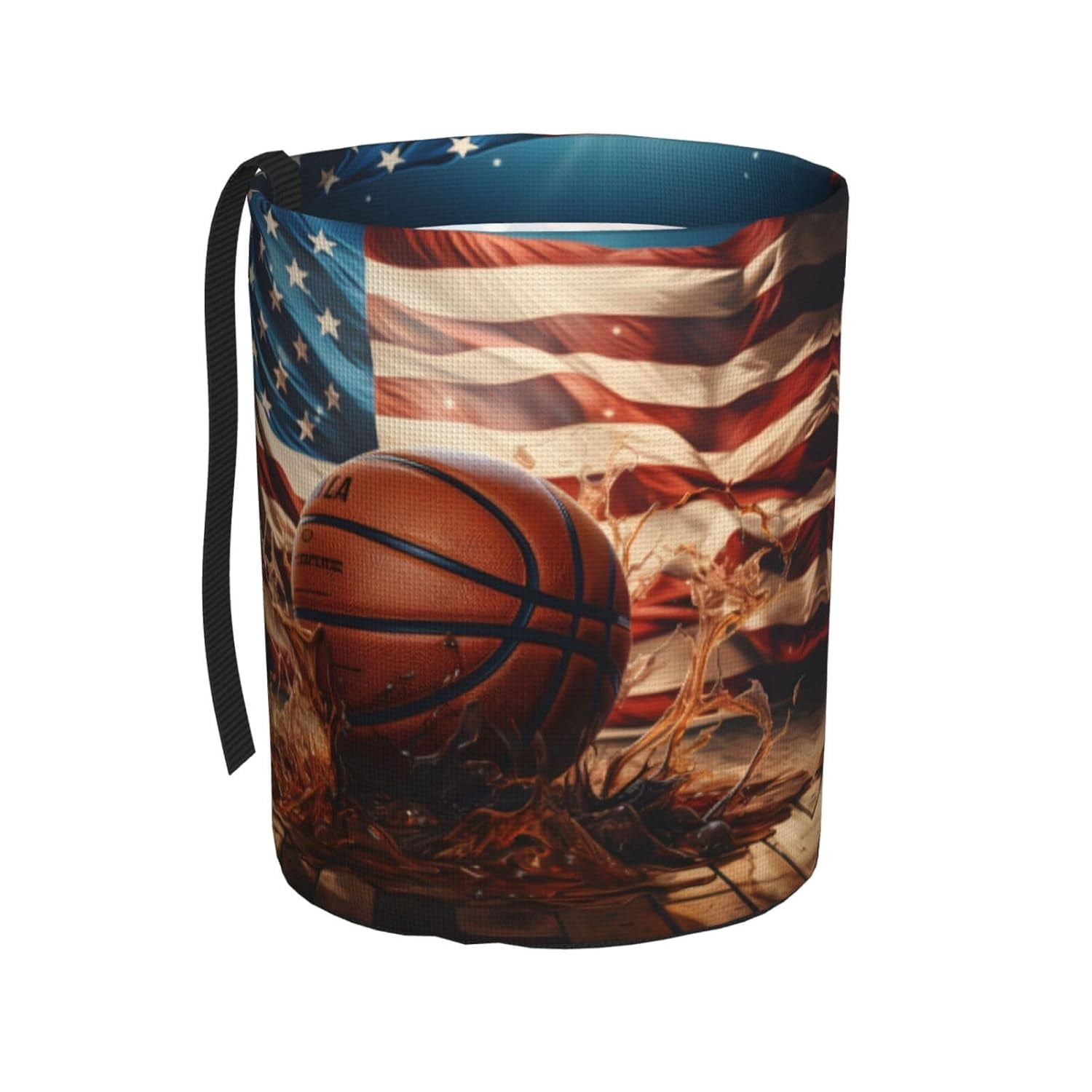 Top-kevin Car Trash Can Colorful Soccer Ball Art Small Car Trash Bin ...