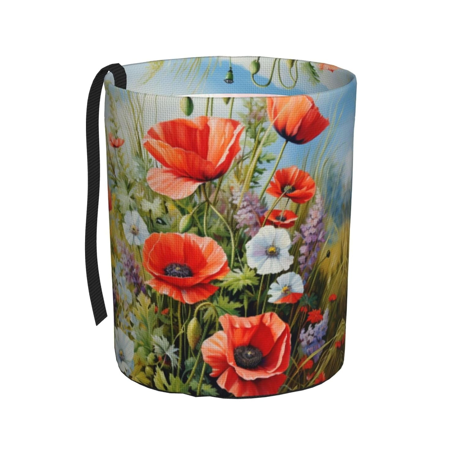 Top-kevin Car Trash Can Daisy Floral Music Notes Small Car Trash Bin ...