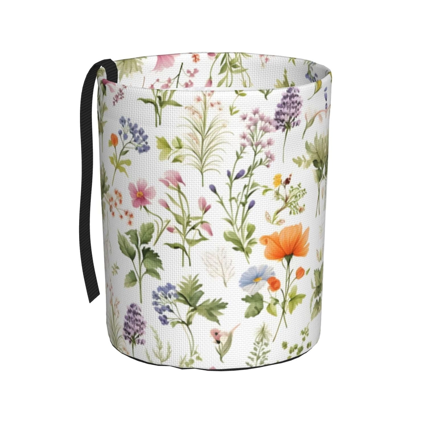 Top-kevin Car Trash Can Spring Floral Flower Leaves Waterproof Trash ...
