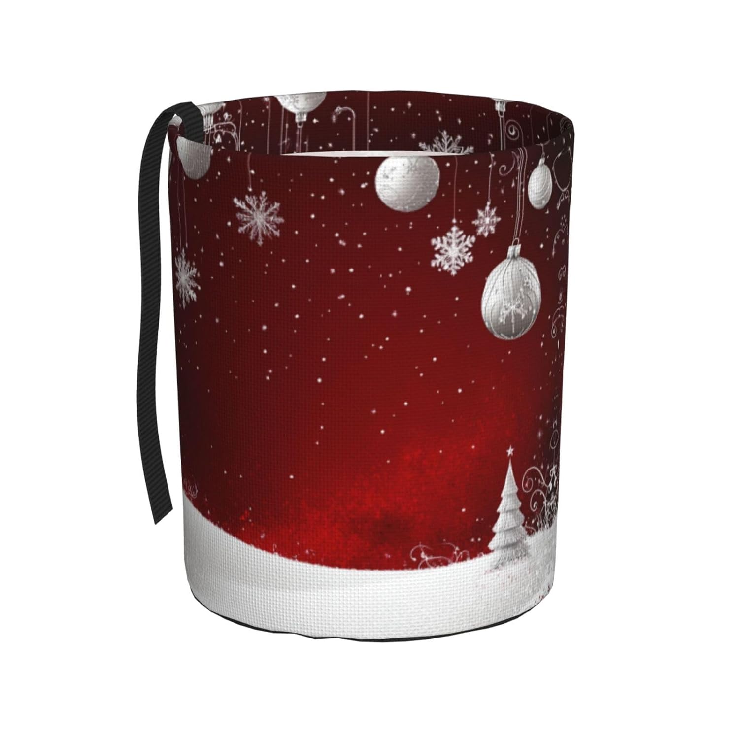 Top-kevin Car Trash Can Winter Christmas Cute Hot Cocoa Pattern Small ...