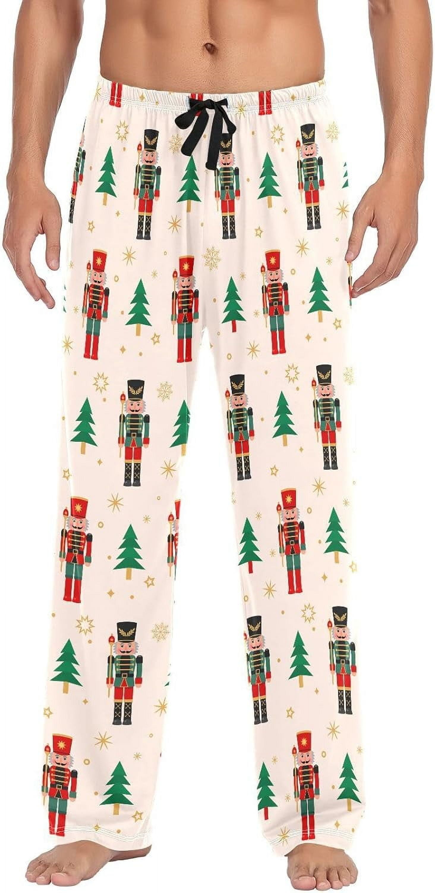 Top-kevin Christmas Nutcracker Men's Cotton Pajama Pants Soft Comfy ...