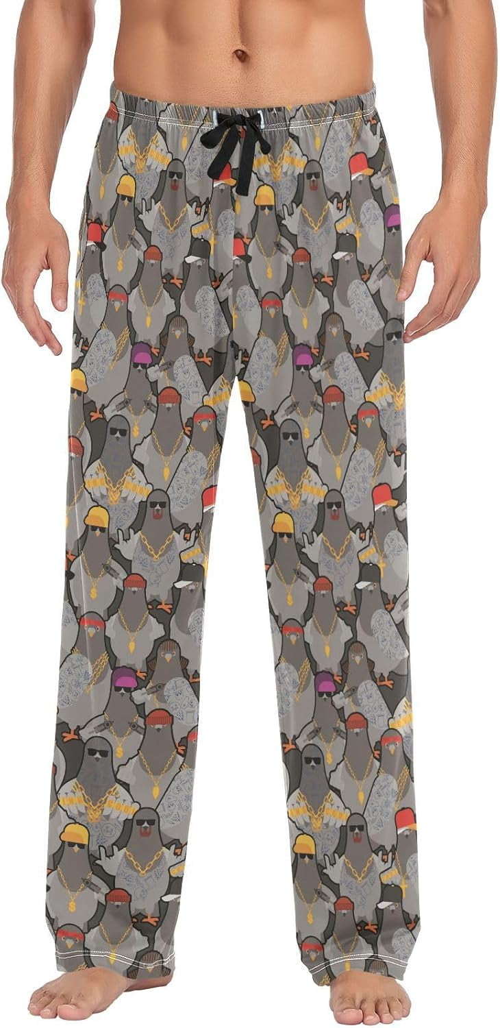 Top-kevin Cool Pigeon Gangster Winter Pajama Pants For Men Pyjamas Men ...