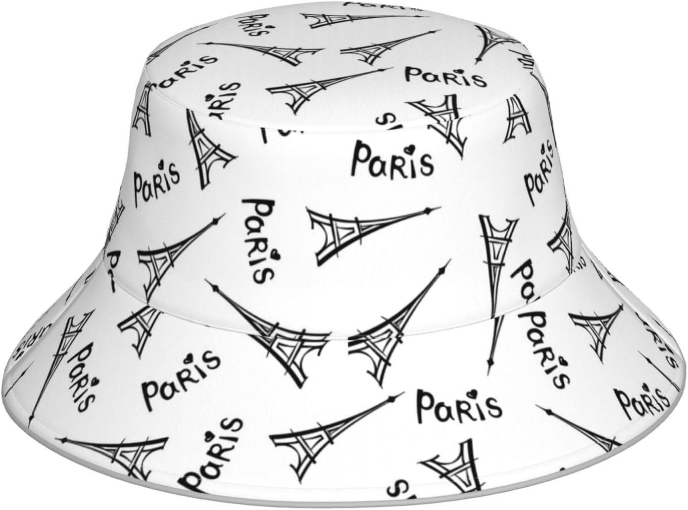 Top-kevin Cute Paris Eiffel Tower Bucket Hats for Men Woman-Reversible ...