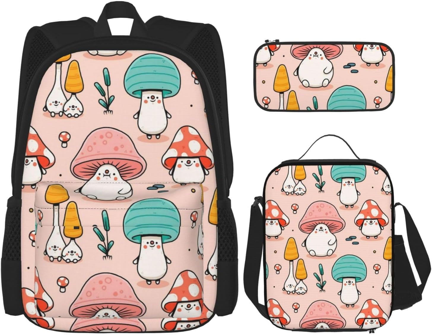 Top-kevin Cute Possum Flower Backpack 3PCS Backpack Set Pencil Box and ...