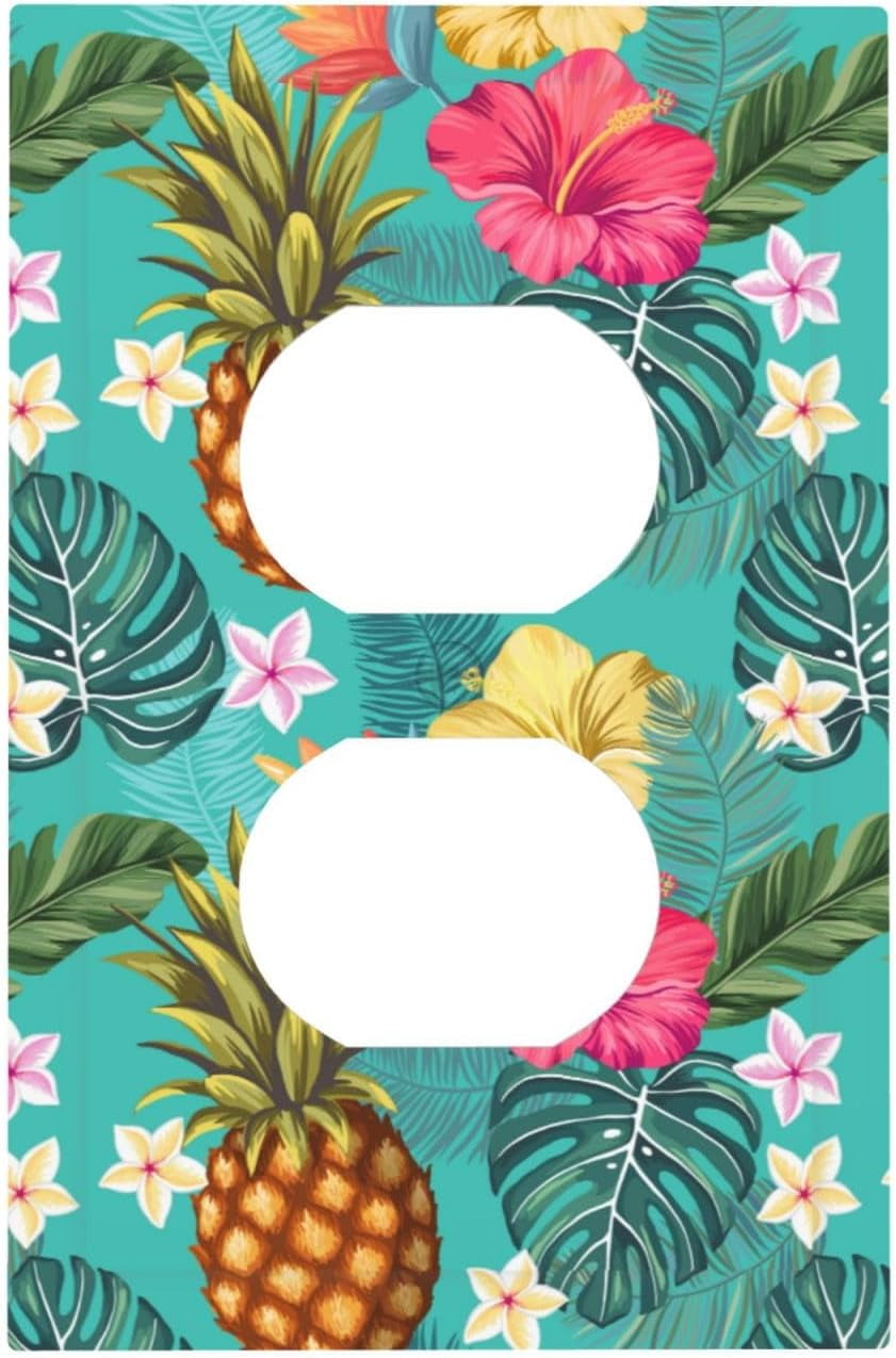 Top-kevin Duplex Outlet Decorative Aloha Hawaiian Hibiscus Flowers ...
