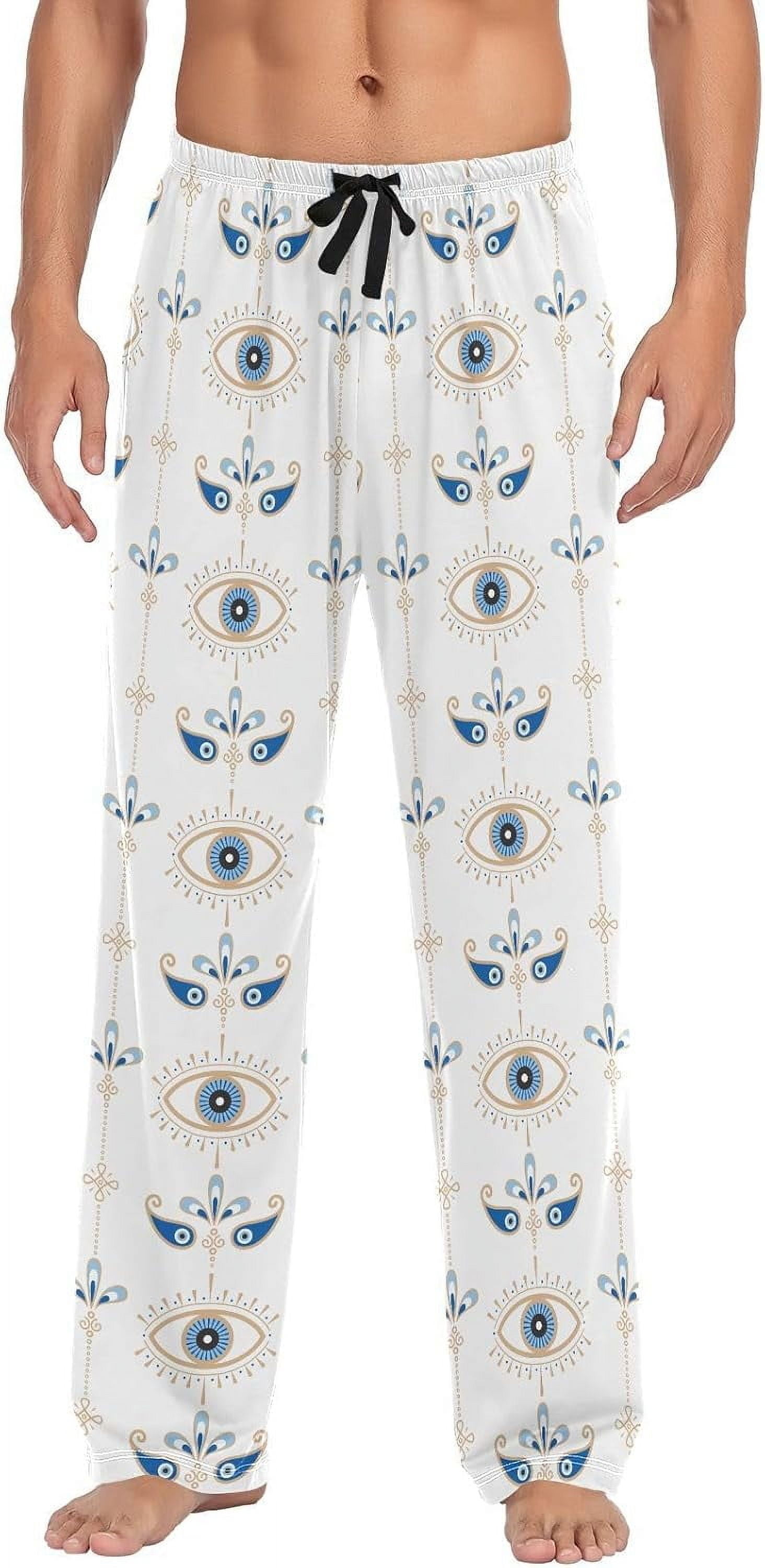Top-kevin Evil Eyes Pajama Pants Cute Robotic Men's Pajama Bottoms ...
