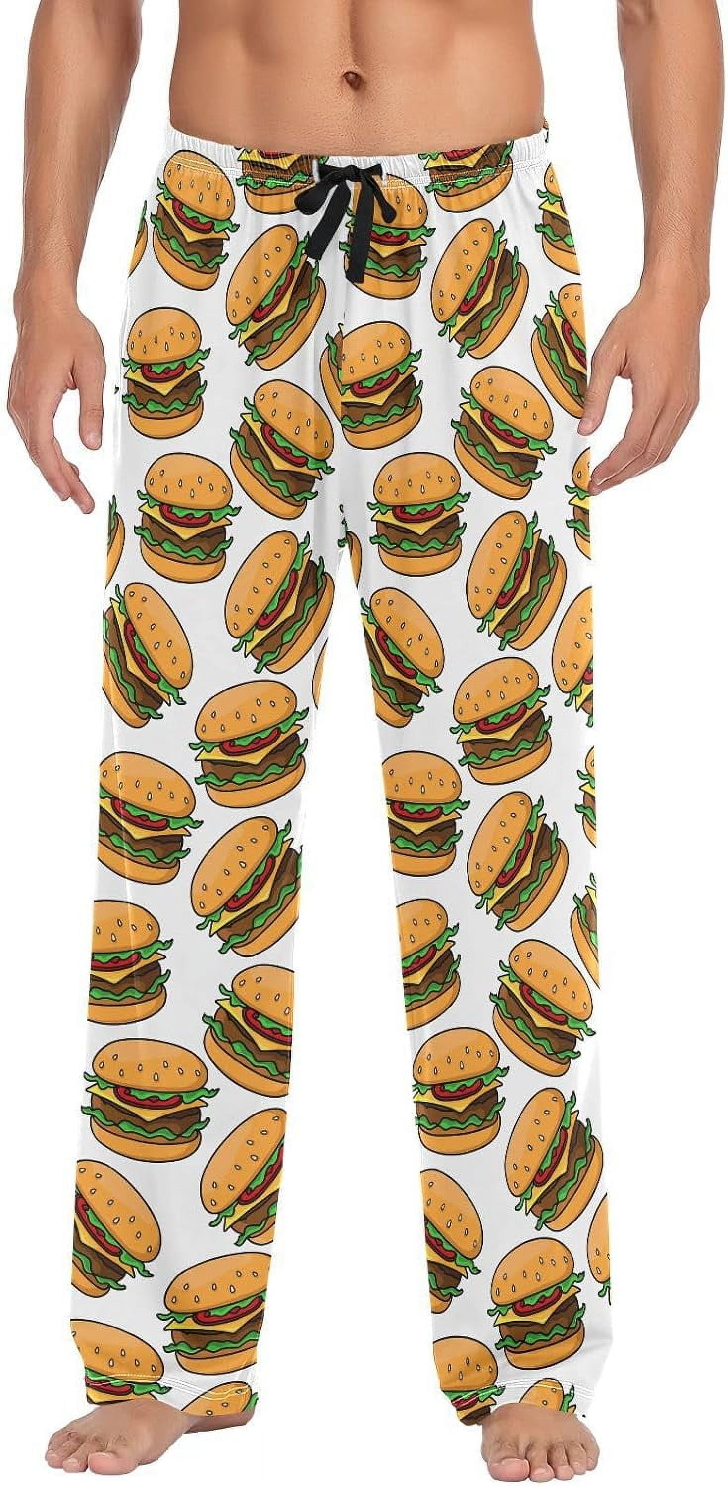 Top-kevin French Style Dog Pajama Pants Mens Lounge Pants Straight-Fit ...