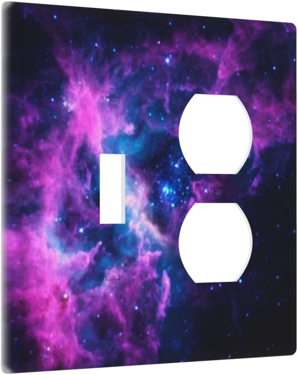 Top-kevin Galaxy Combo Toggle Outlet Wall Plate for Electrical Outlets ...