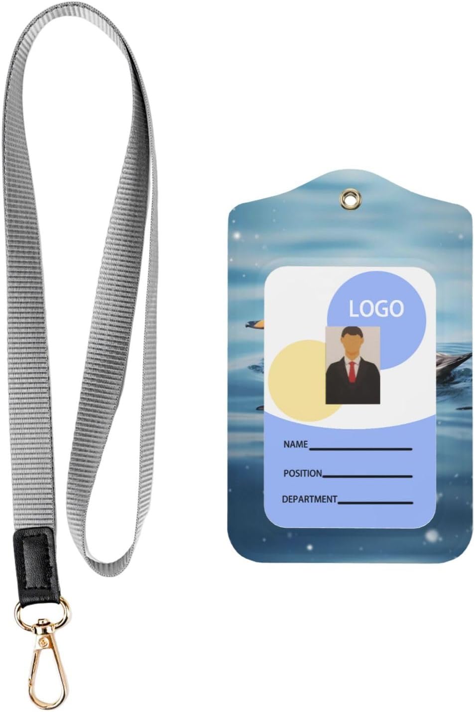 Top-kevin Guitar Musical Instruments Card Badge Leather Holder Id Badge ...