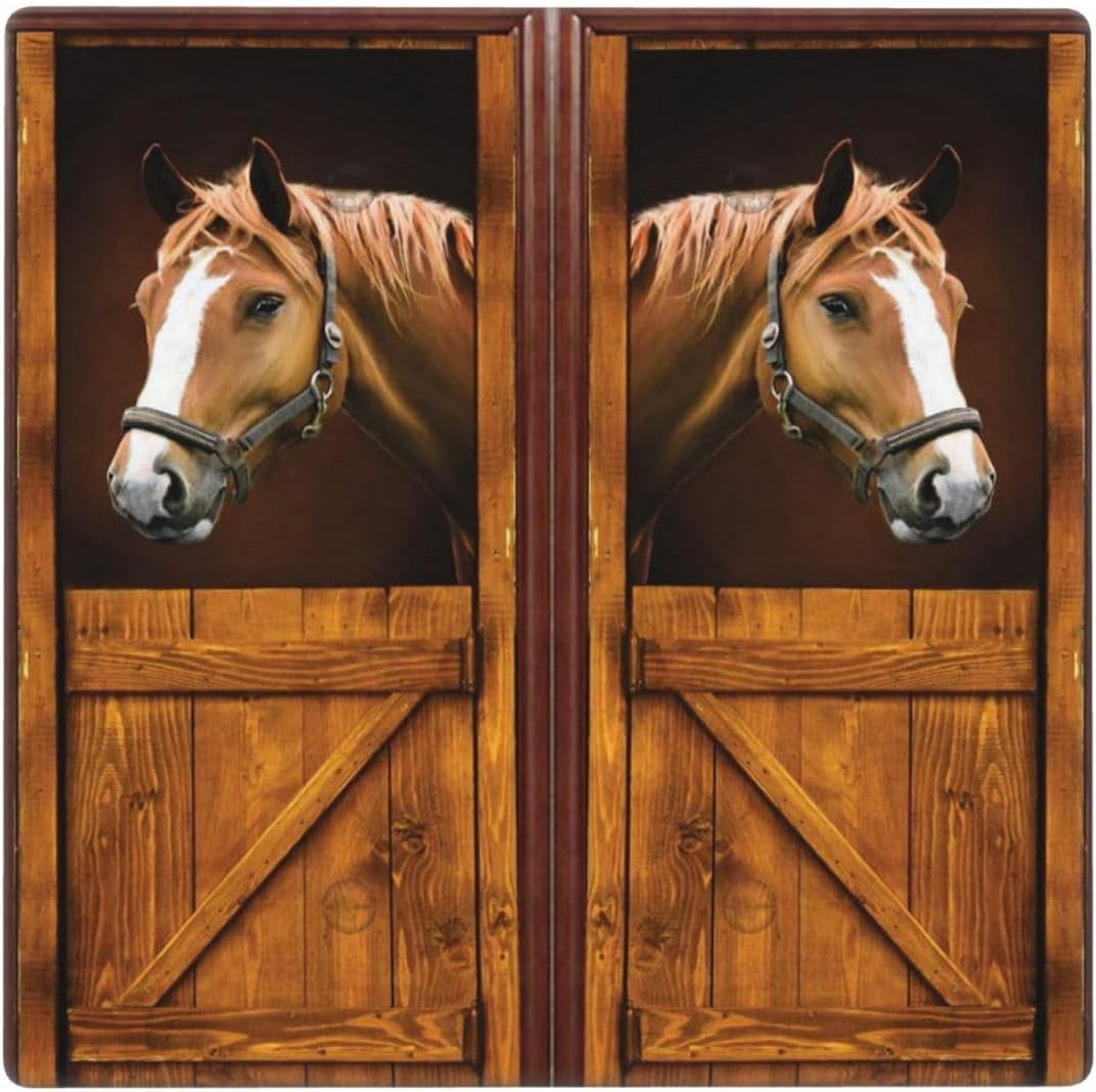 Top-kevin Horse Wood Door 2 Gang No Device Blank Light Switch Plate ...