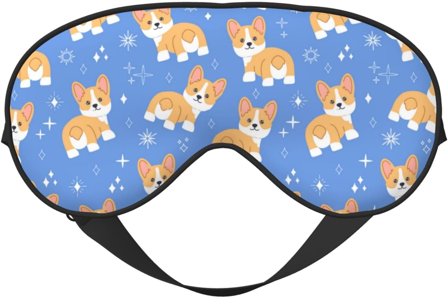 Top-kevin Kawaii Corgi Print Double-Sided Eye Mask,Soft and Light ...