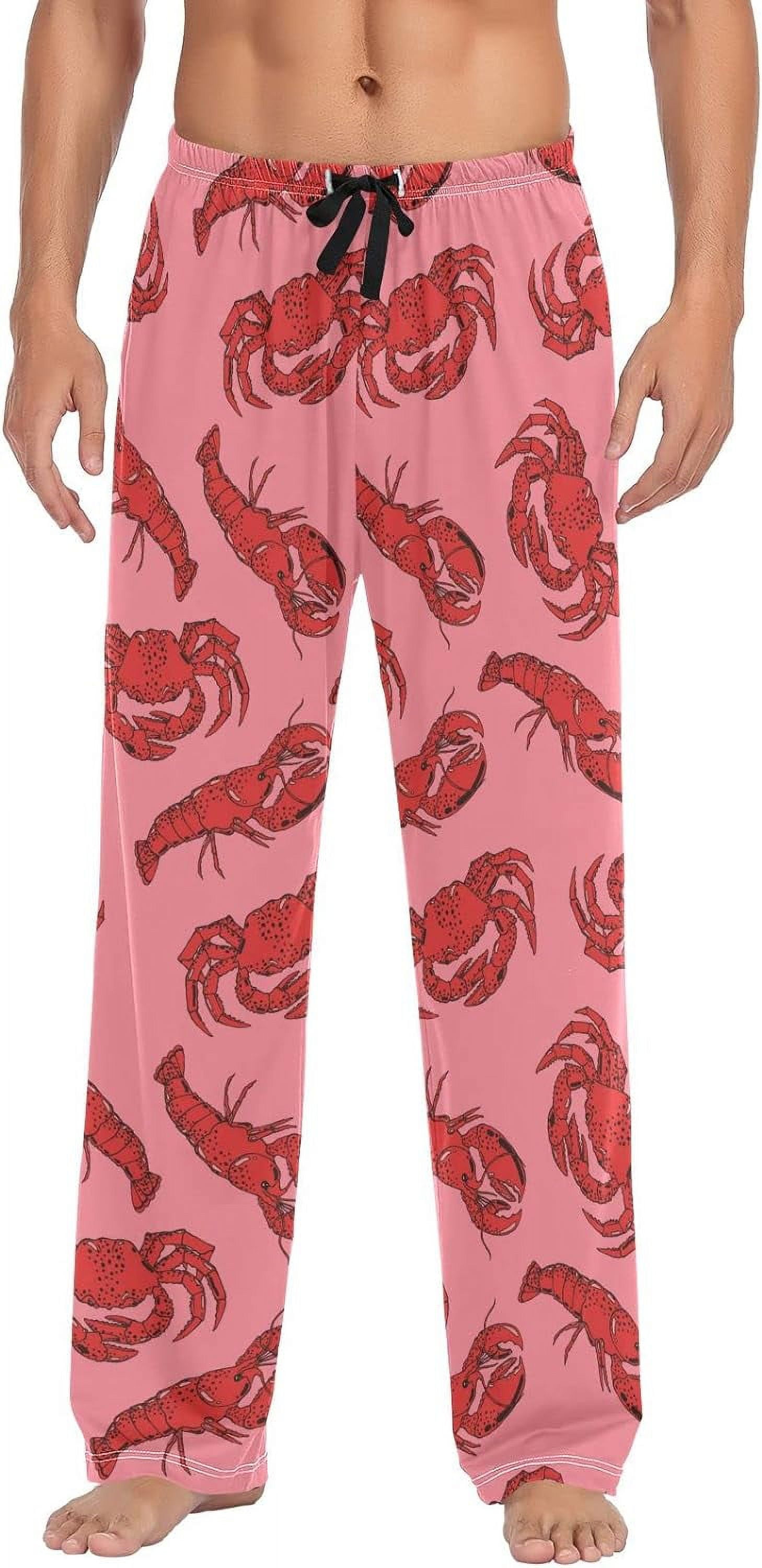 Top-kevin Multi- Crab Lobster Pajama Pants Men Sleepwear Lounge Pants ...