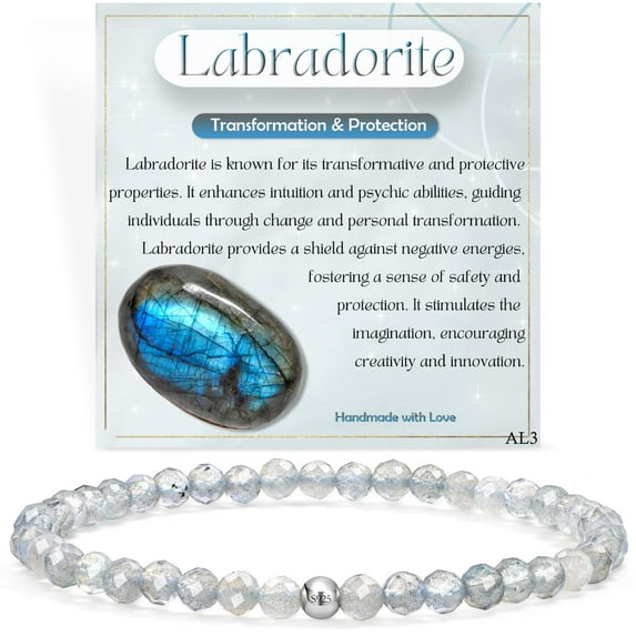 Top-kevin Natural Healing Crystal Bracelets for Women Men Semi-Precious ...