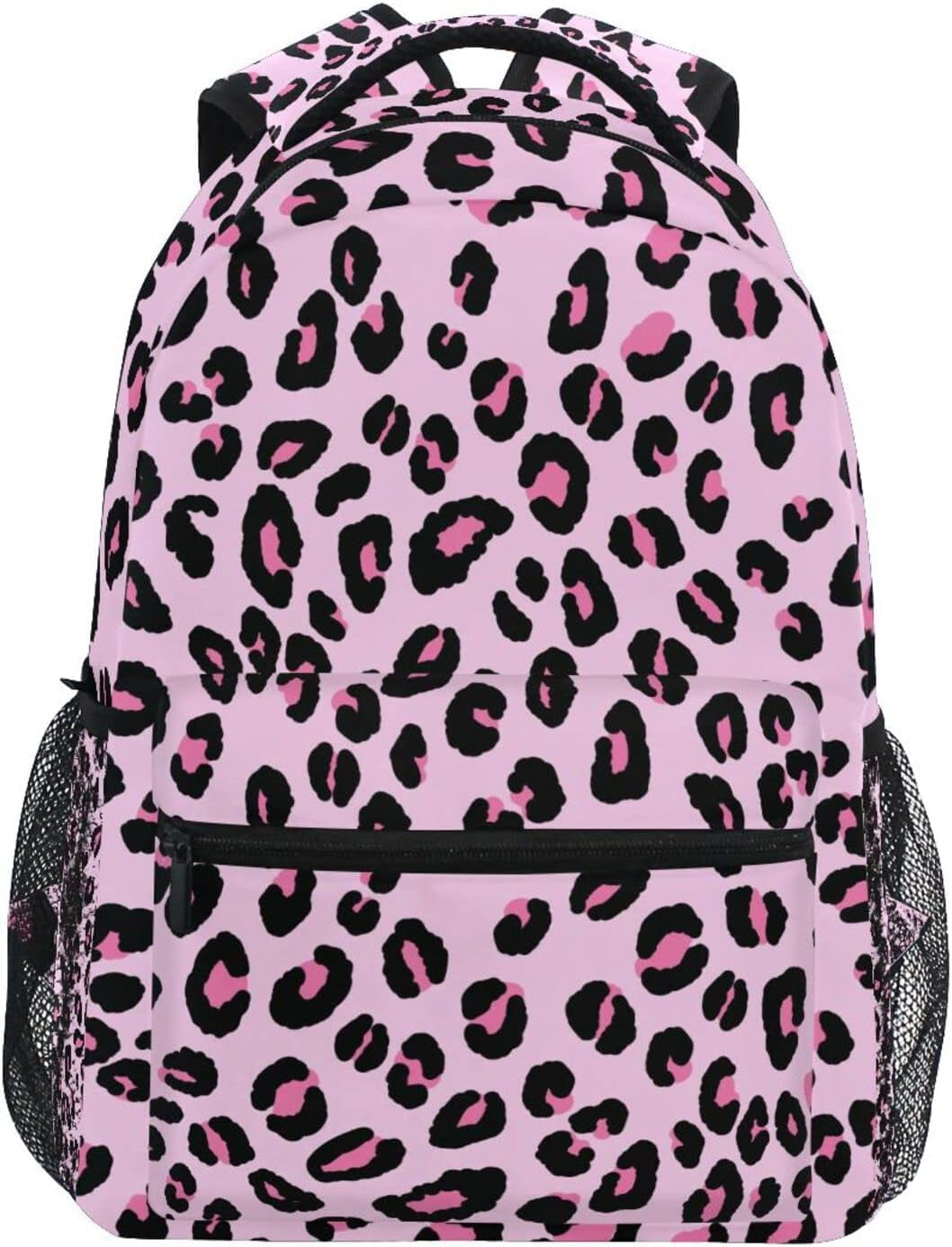Top-kevin Pink Leopard Backpack Laptop Backpack Cute Tablet Travel ...