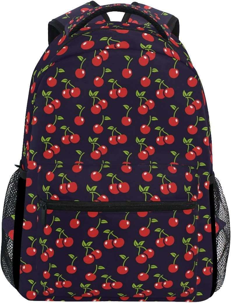 Top-kevin Red Cherry Backpack Laptop Backpack Cute Bookbag Tablet Bag Funny Bag Laptop Bag Cute ...