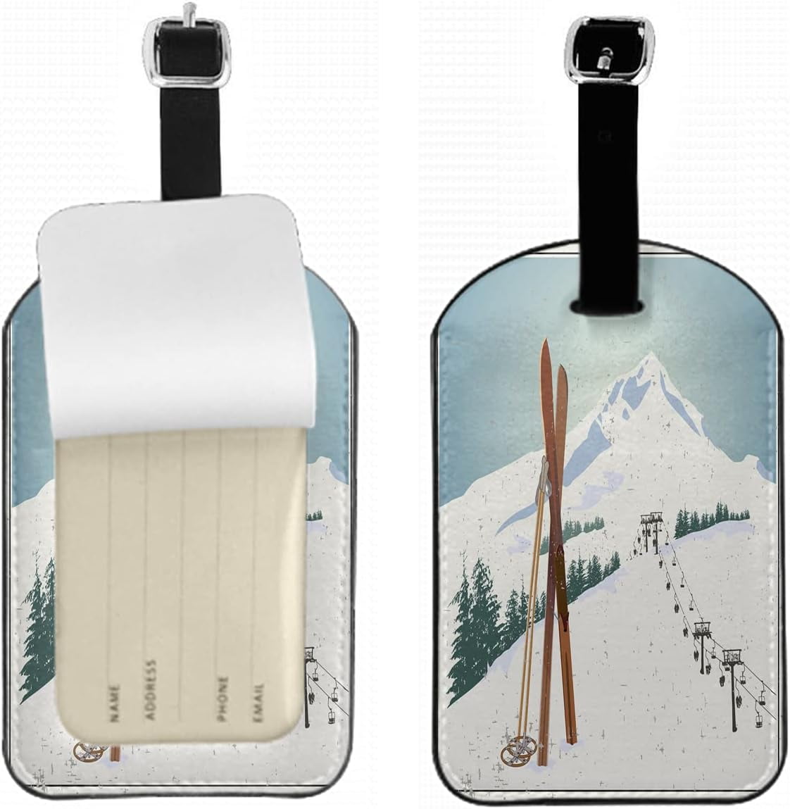 Top-kevin Retro Poster Suitcase Tags Identifiers Wooden Old Fashioned ...