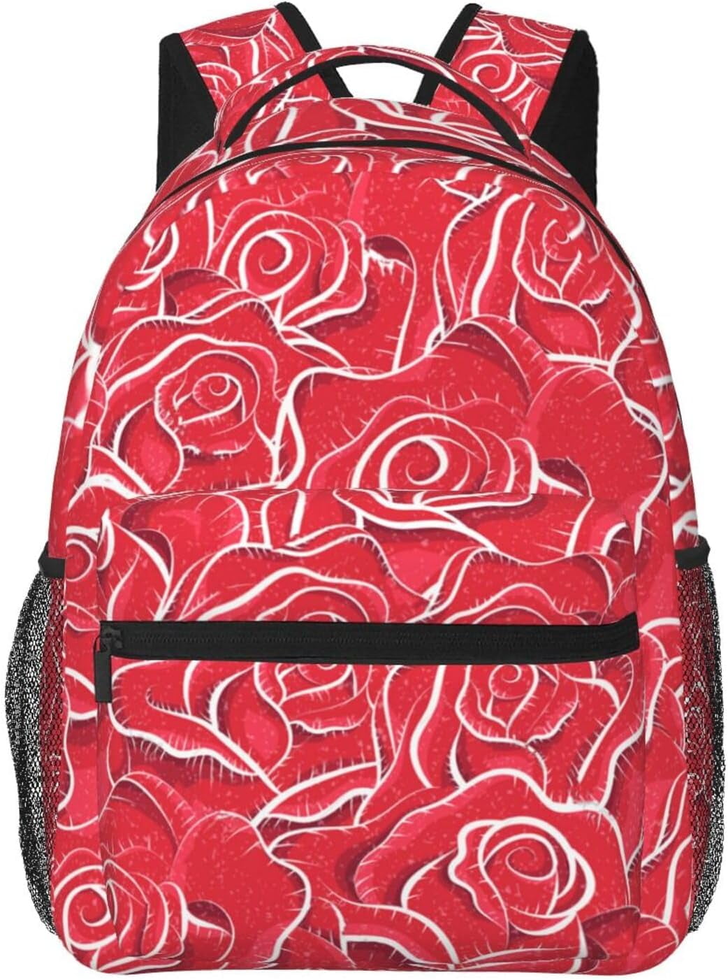 Top-kevin Rose Flower Backpack Rose Laptop Backpack Flower Tablet ...