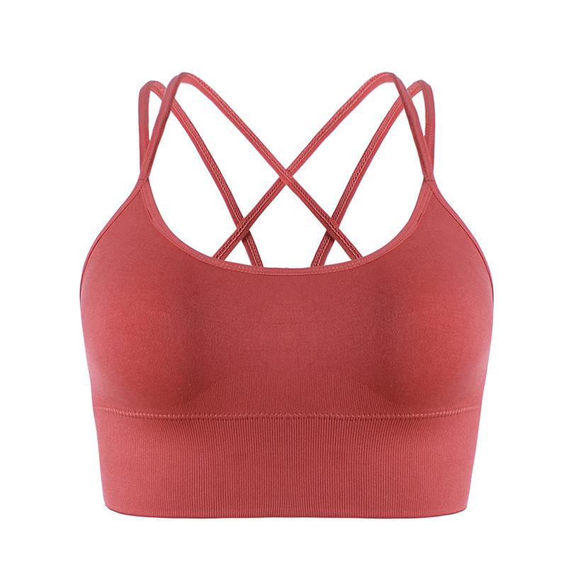 Top-kevin Sports Bras for Women Pack Criss Cross Back Sexy Strappy ...
