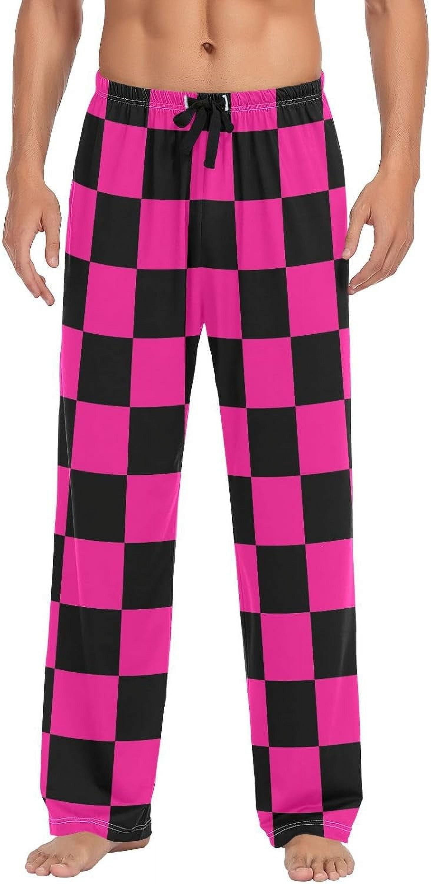 Top-kevin Squares Plaid Pajama Pants Checkered Men's Pajama Bottoms ...
