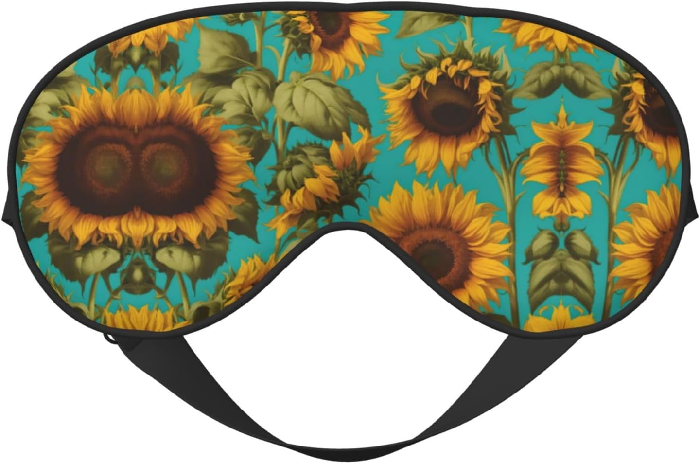 Top-kevin Summer Sunflowers Print Double-Sided Eye Mask,Soft and Light ...