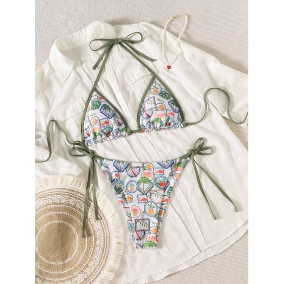 Top-kevin Swimsuits for Women Bikini Set with Tummy Control Mesh Cover ...