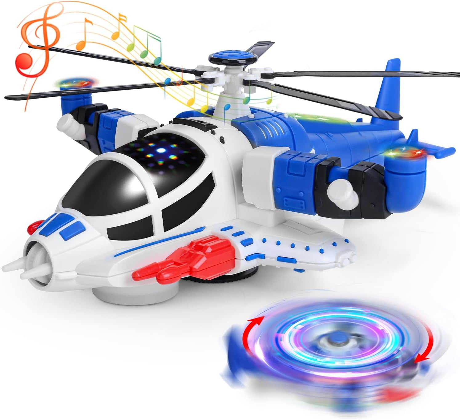 Top-kevin Toddler Airplane Toys for Boys, Helicopter Toys with Sounds ...