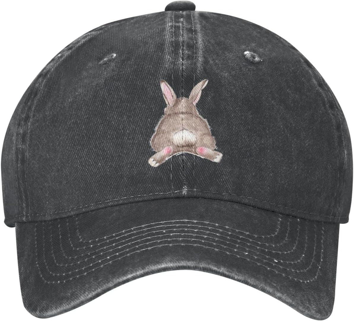 Top-kevin Vintage Washed Distressed Adjustable Cute Pig Womens Denim ...