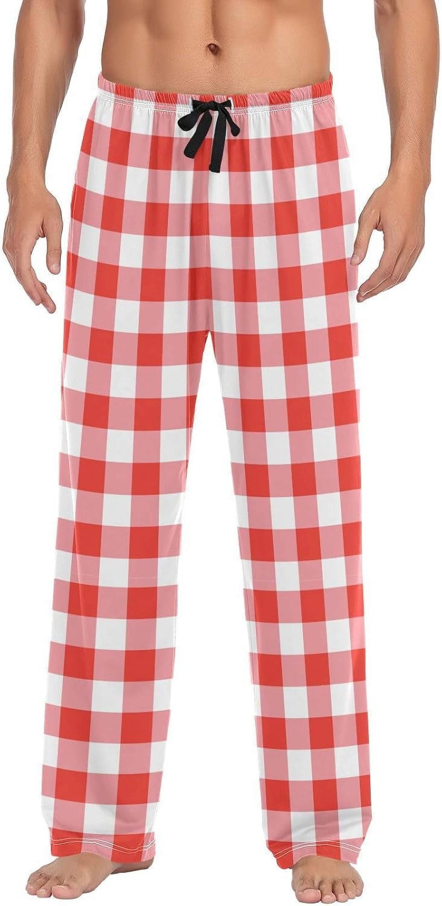 Top-kevin White Red Checkerboard Pajama Pants Buffalo Checkered Plaid ...