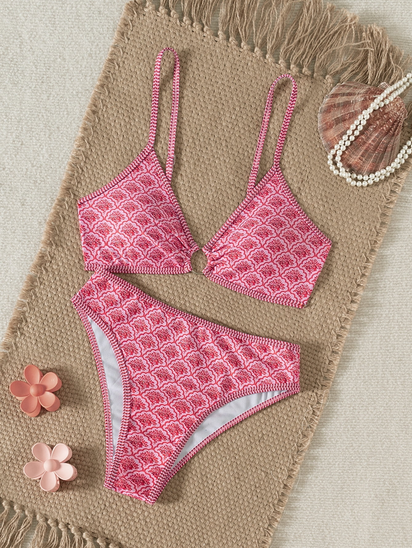 Top-kevin Women's Sexy Halter Bikini Set Triangle Top String Swimwear ...