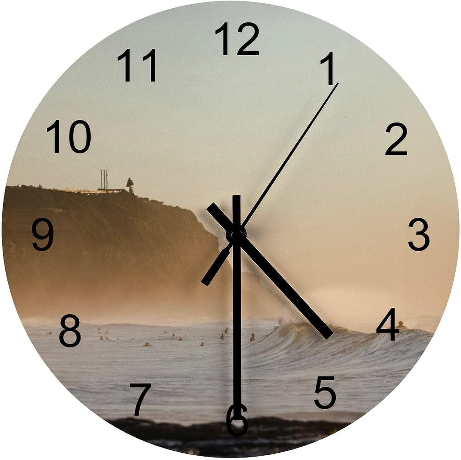 Top-kevin Wooden Clock Elegant Timepiece with Minimalist Design for ...