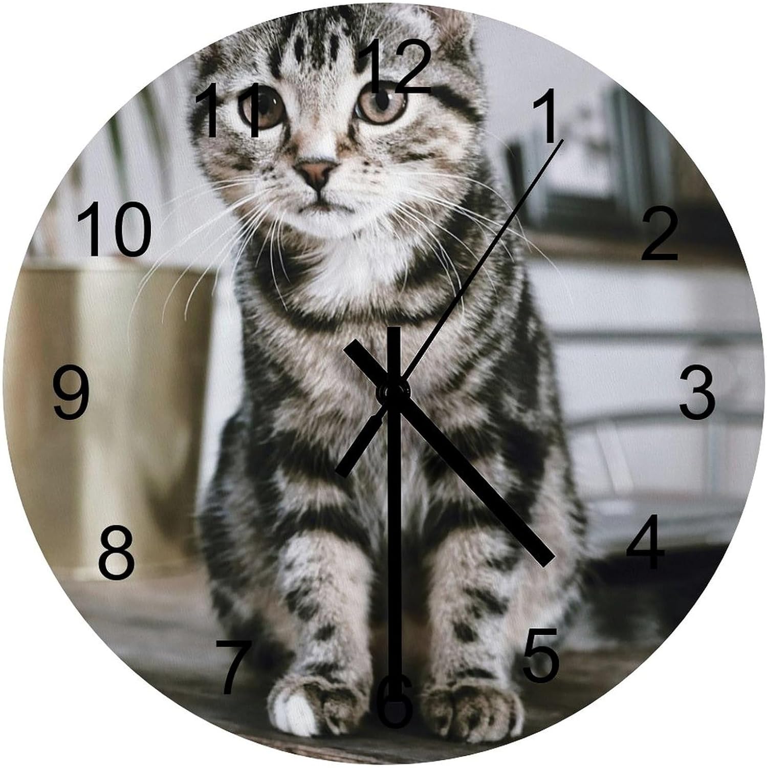Top-kevin Wooden Clock Elegant Timepiece with Minimalist Design for ...