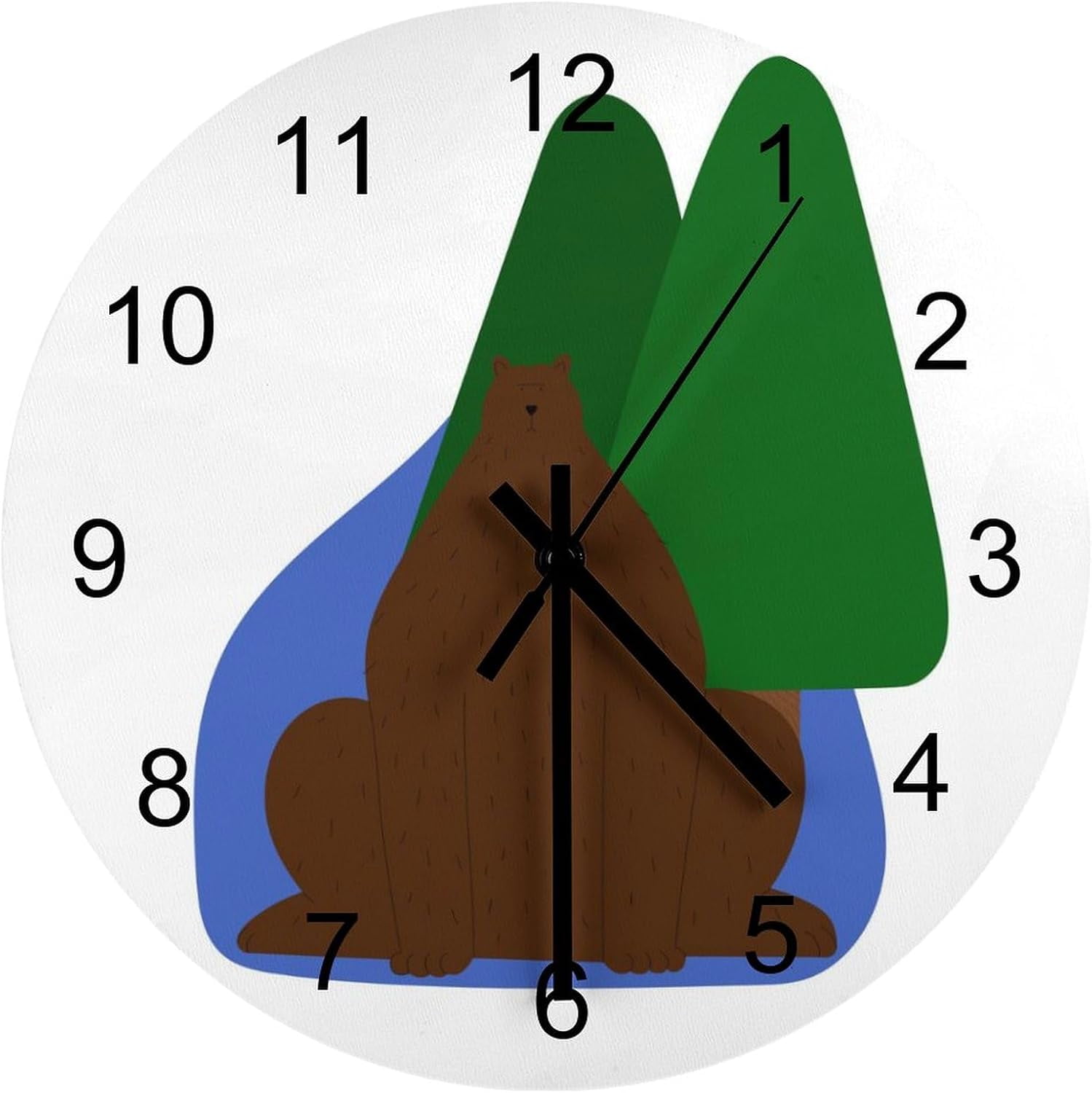 Top-kevin Wooden Clock Elegant Timepiece with Minimalist Design for ...