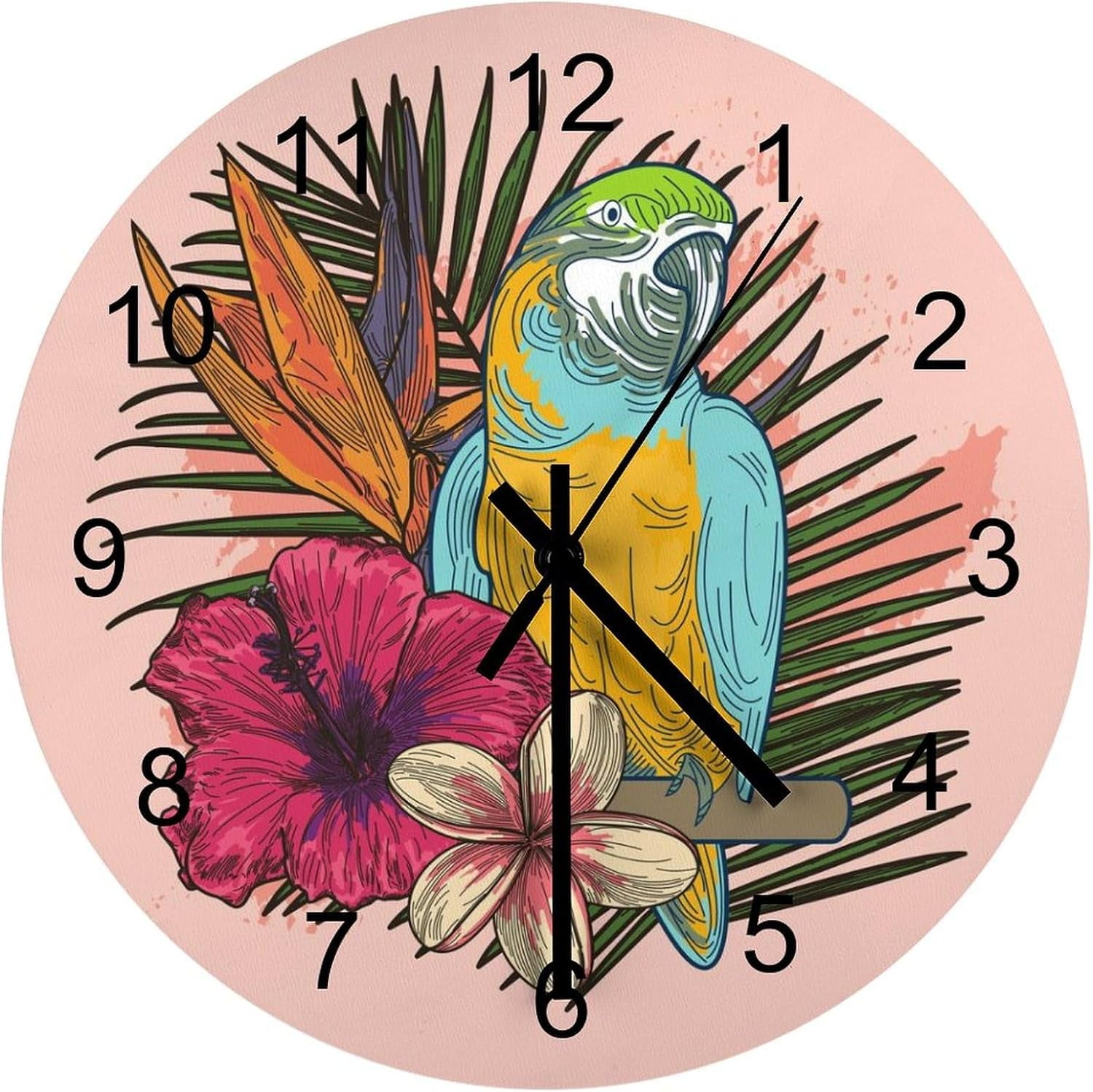 Top-kevin Wooden Clock Elegant Timepiece with Minimalist Design for ...