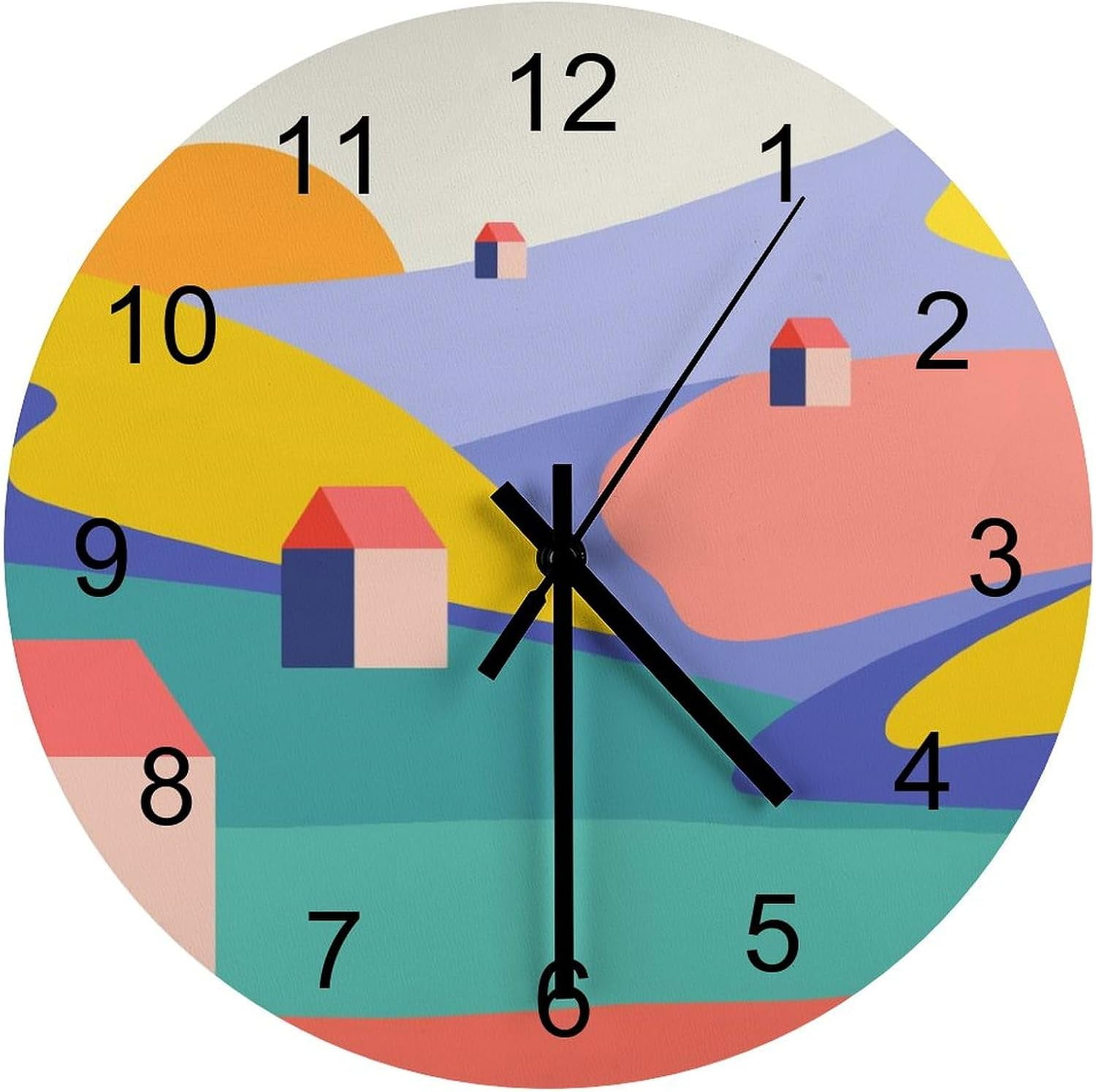 Top-kevin Wooden Clock Elegant Timepiece with Minimalist Design for ...