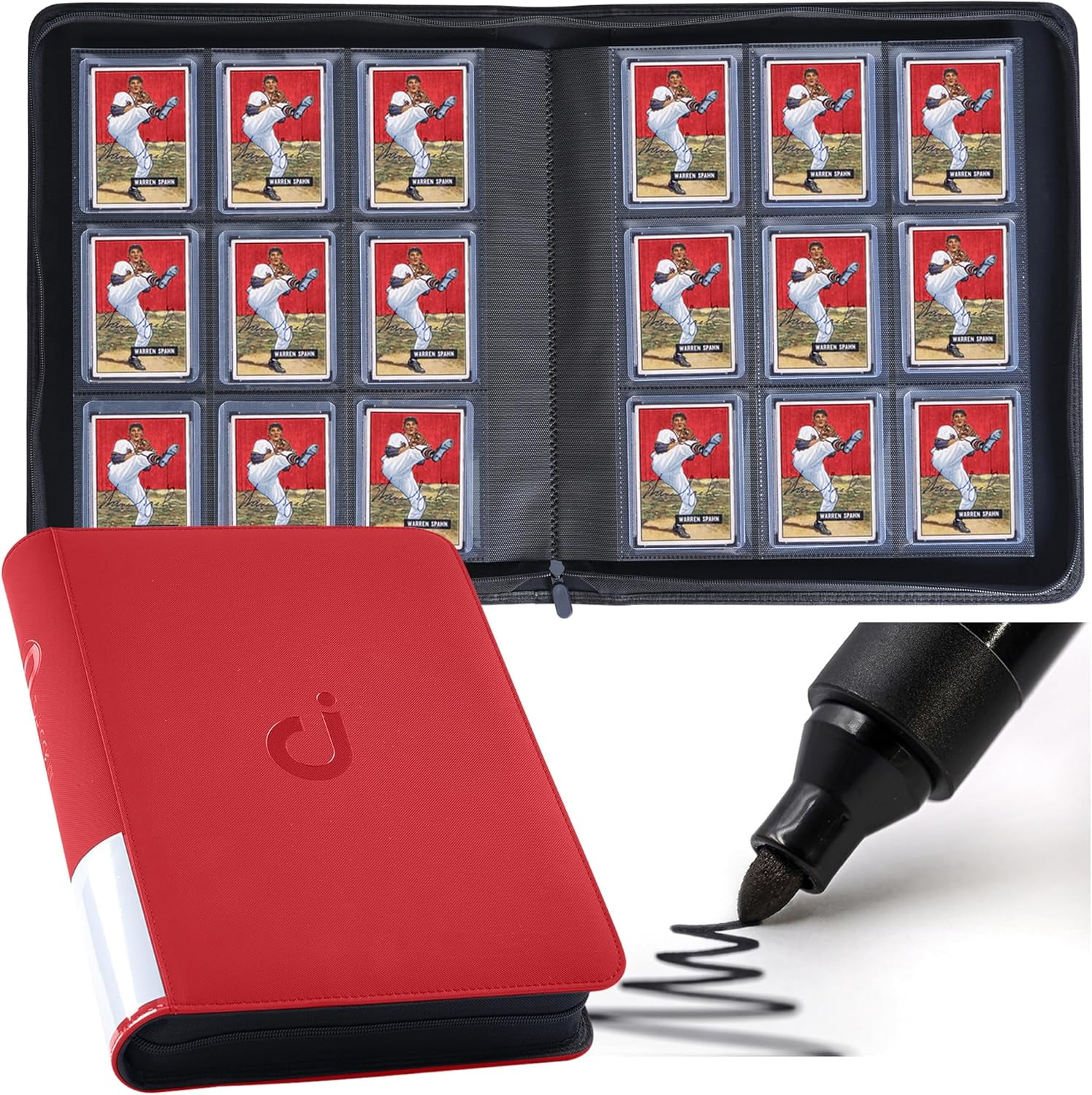 Top loader binder, capable of accommodating 288 top loaders - 9 pocket ...