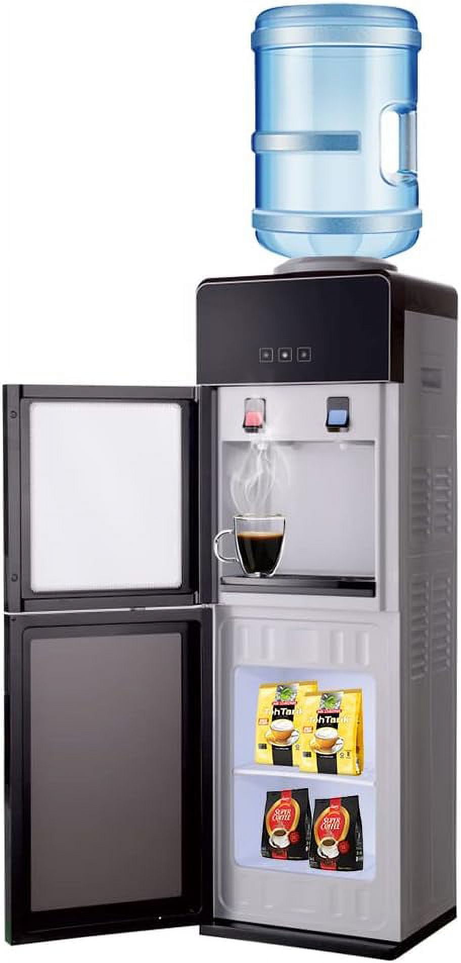 Top-loading Hot & Cold Water Cooler Dispenser for 3-5 Gallon Bottles ...