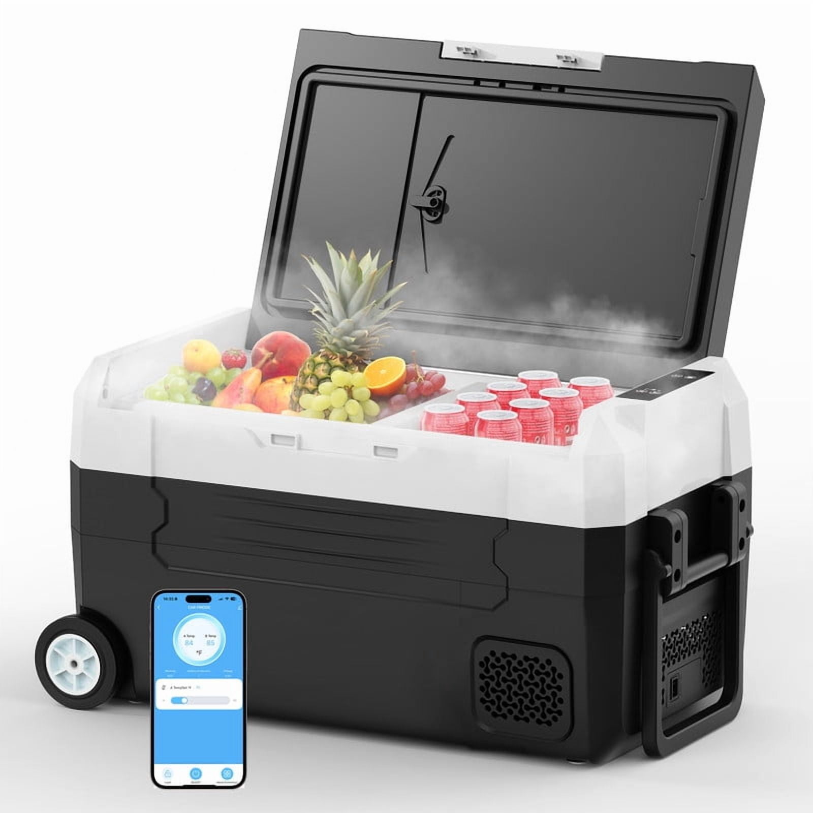TopAutoGear Car Fridge Portable 12V Refrigerator 37 Quart Electric ...