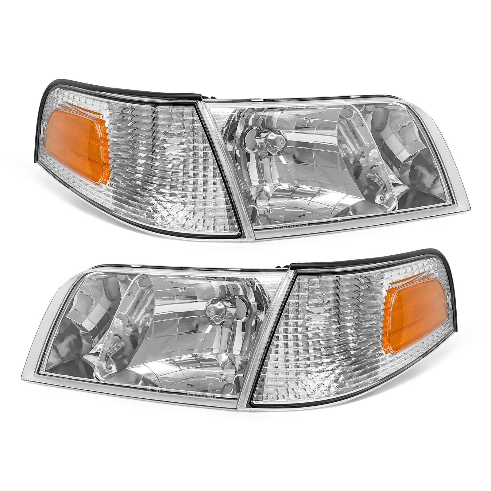 TopAutoGear Headlight Assembly For 1998-2011 Ford Crown Victoria ...