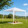 TopComfy 9.8x9.8ft Outdoor Tent Canopy with Spiral Frame Open Design ...