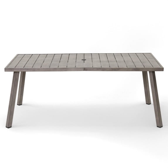 TopComfy Outdoor Folding Dining Table Extendable Length with Slatted ...