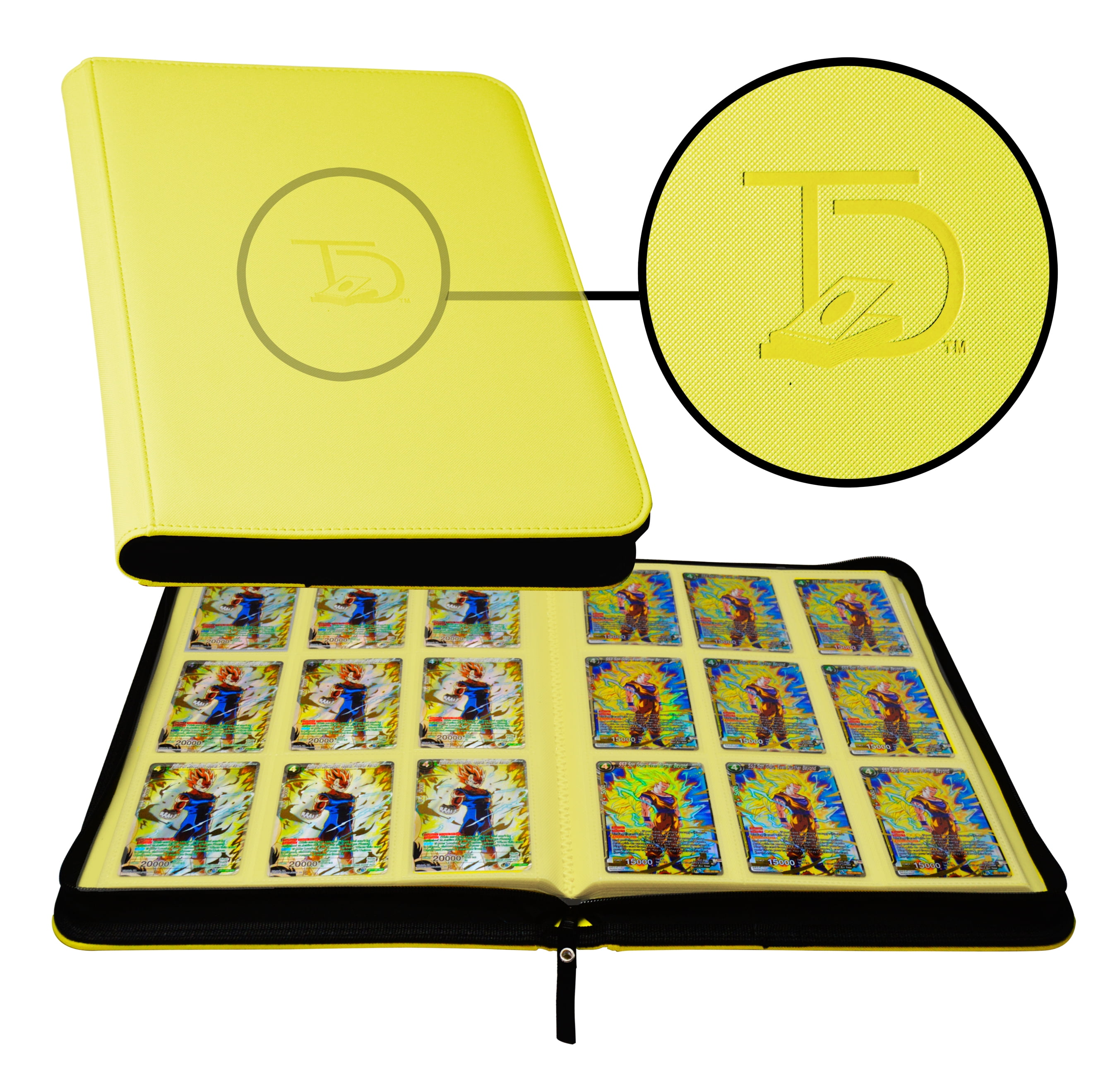 TopDeck 500 Card Pocket Binder Pro Pocket Trading Cards Album, Lemon ...