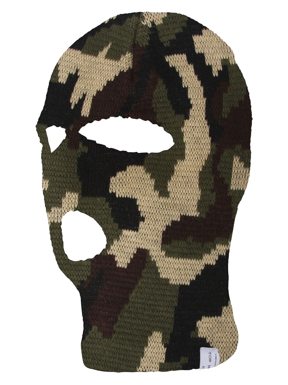 TopHeadwear 3-Hole Winter Ski Mask - Woodland Camo - Walmart.com