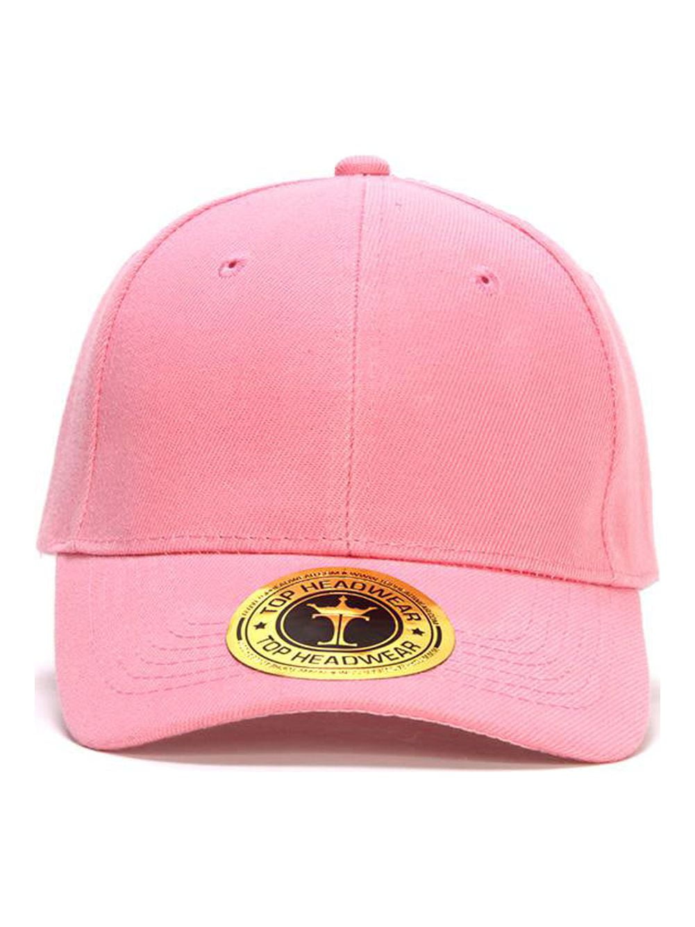 Top Headwear Adjustable Hook & Loop Baseball Cap - Light Pink - Walmart.com