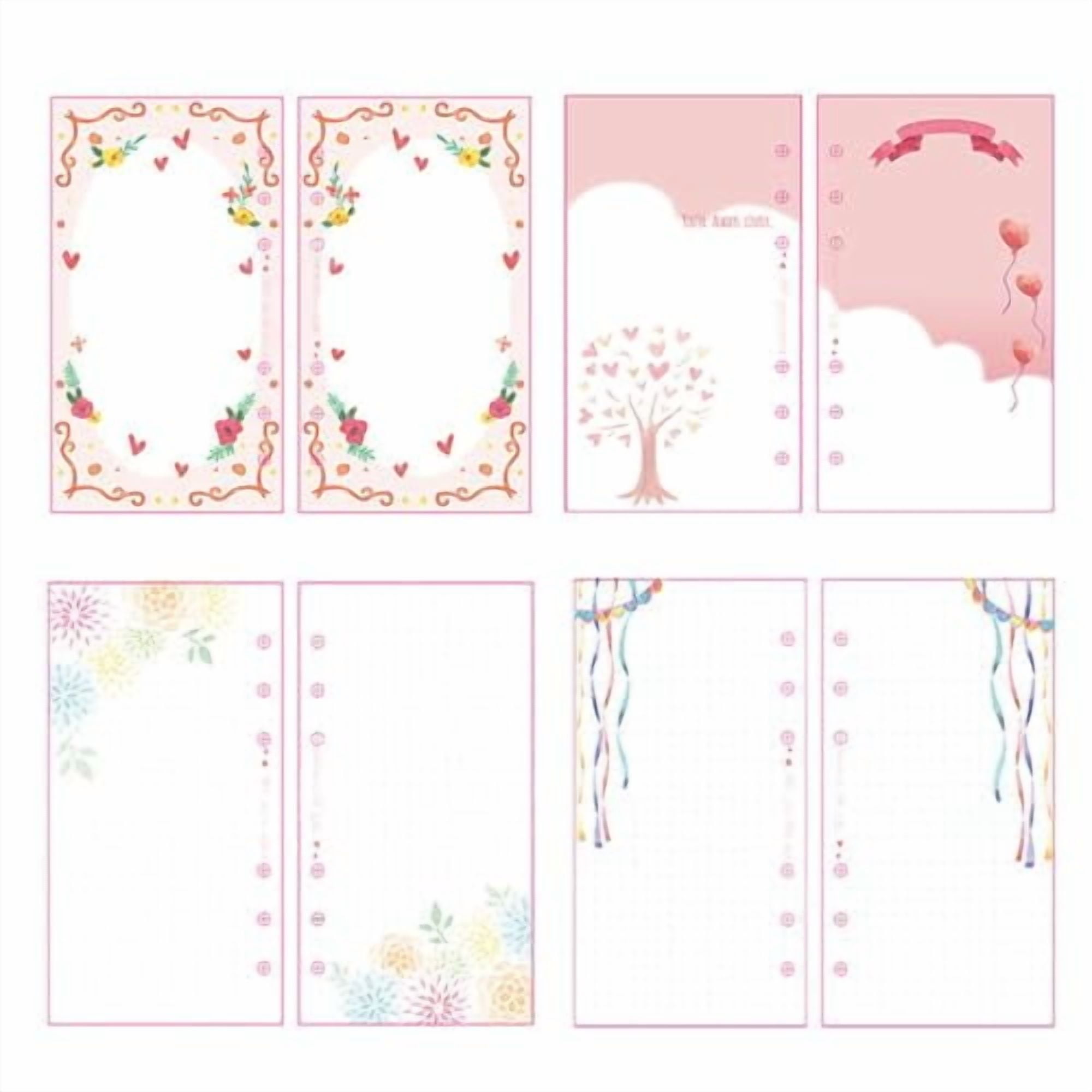 TopHomer 101PCS Lined Refill Paper,Refill Binder Planner Inserts 6 Ring ...