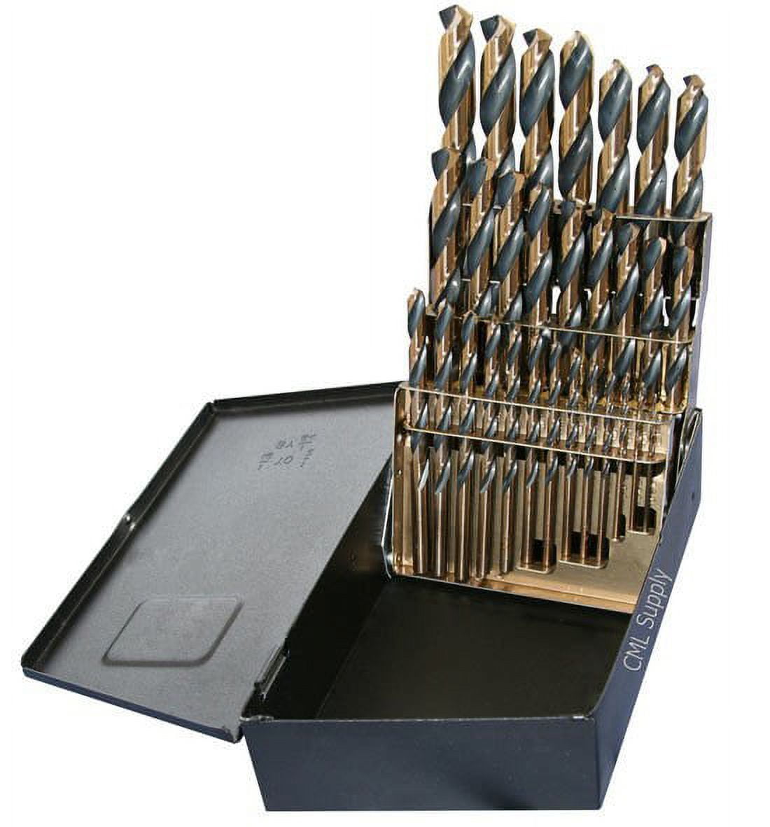 TopLine 29pcs High Speed Steel Drill Bit Set, 1/16-1/2" with Huot USA ...