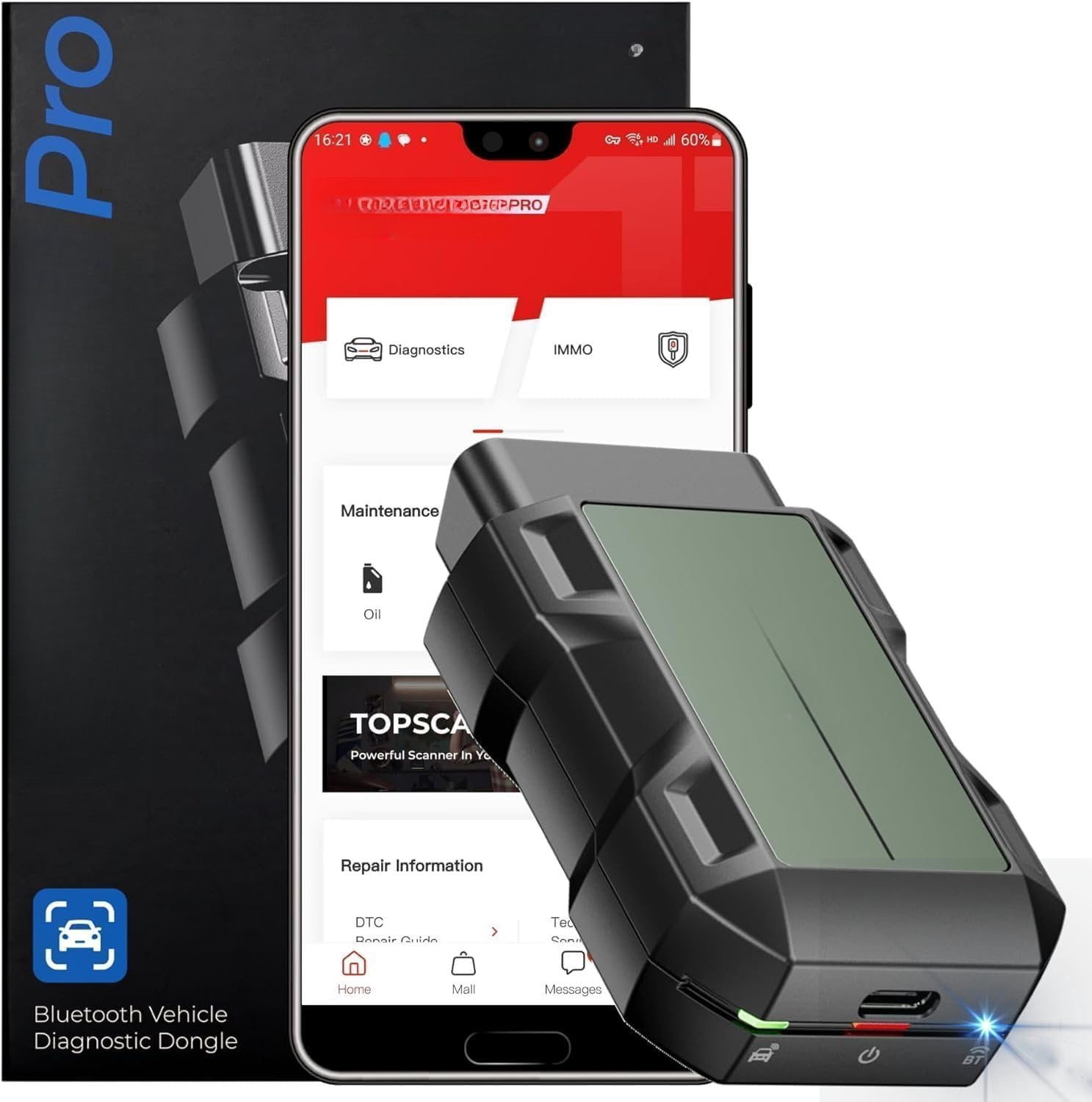 TopScan , OBD2 Scanner for iOS & , Diagnostic Scan Tool System for , Bi ...