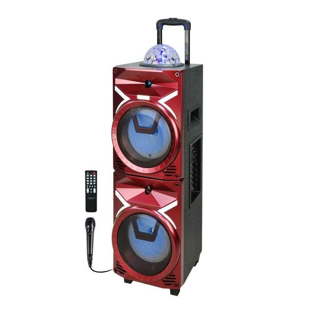 TopTech Boom-208 Fully Amplified Portable 5000 Watts Peak Power 2x8 ...