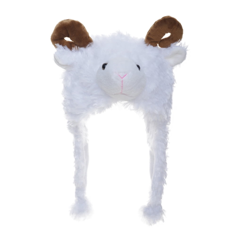 TopTie Animal Hat Ladies Long Head Cover, Sheep Antelope Beauty Hat ...